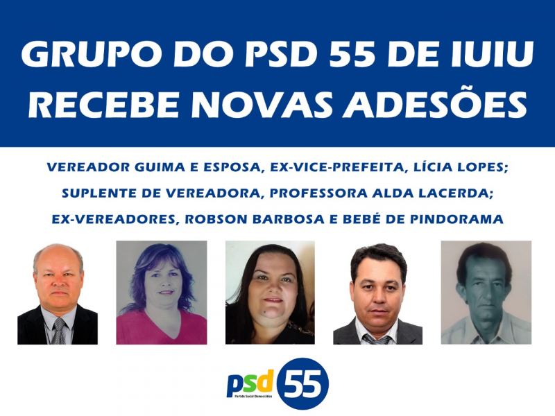 Grupo do PSD 55 de Iuiu recebe cinco novas adesões - Portal Vilson Nunes
